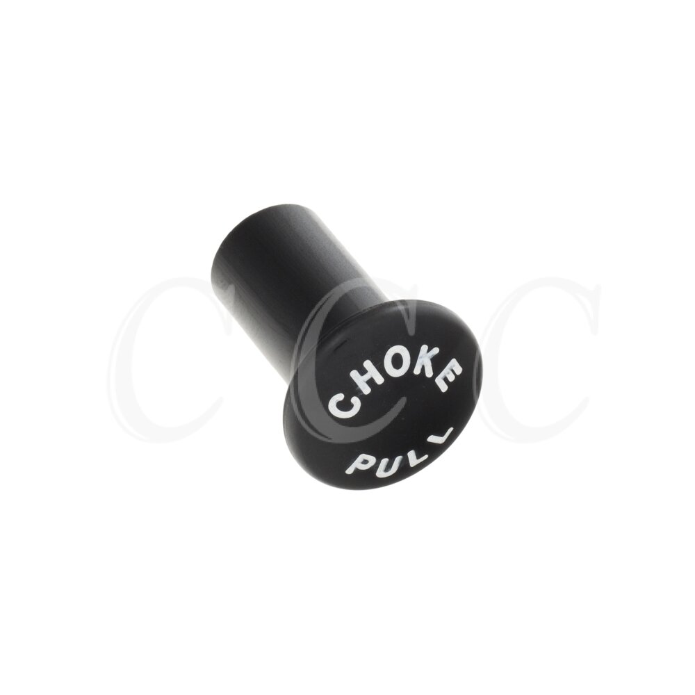 Bedienknopf Choke-Zug, schwarz mit Beschriftung " CHOKE PULL " - Ihr