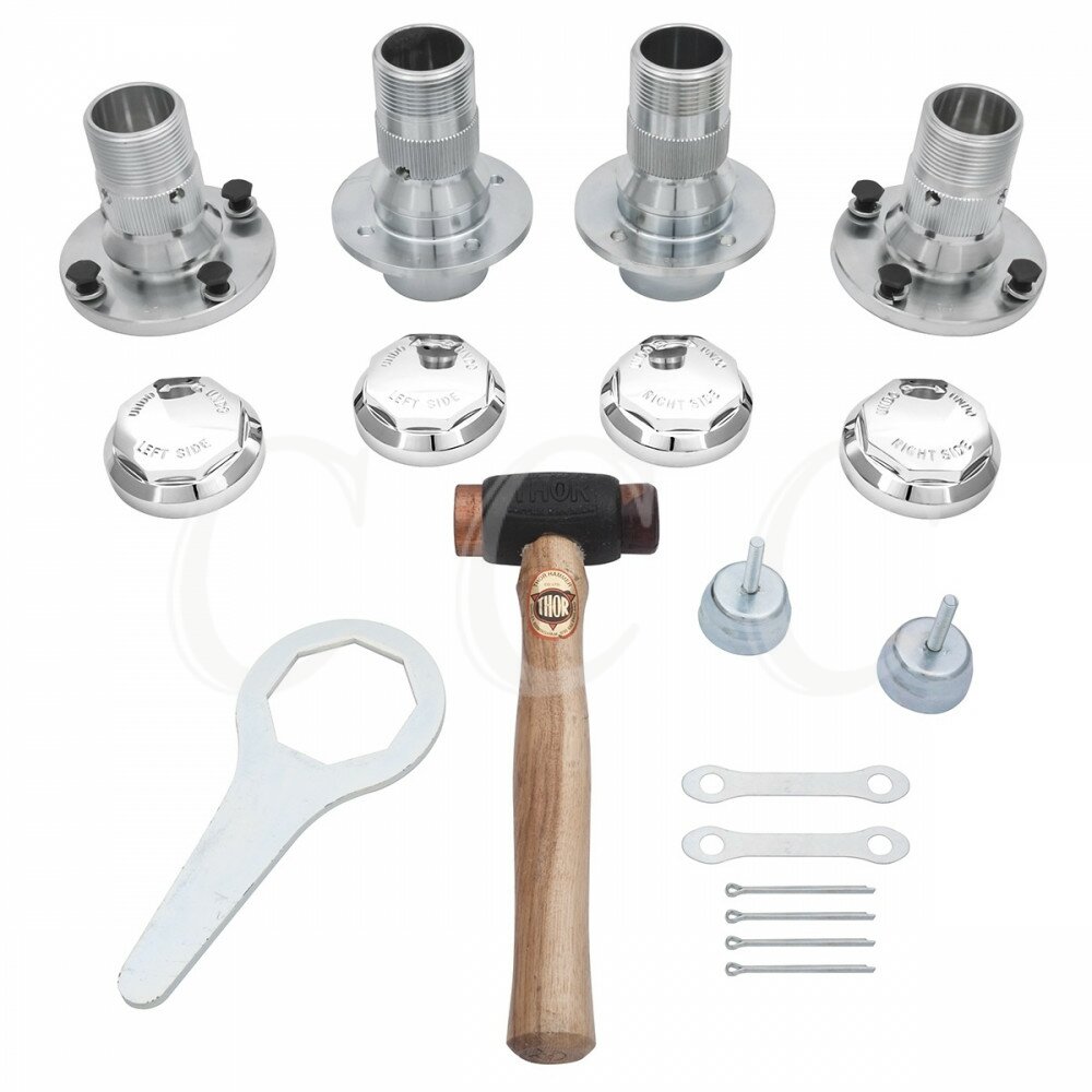 HUB CONV. KIT, WIRE WHEELS, OCTAGONAL SPINNER, TUBE AXLE - Your Shop