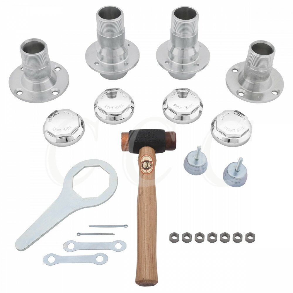 HUB CONVERSION KIT, WIRE WHEELS, OCTAGONAL SPINNER, BANJO AXLE - Your