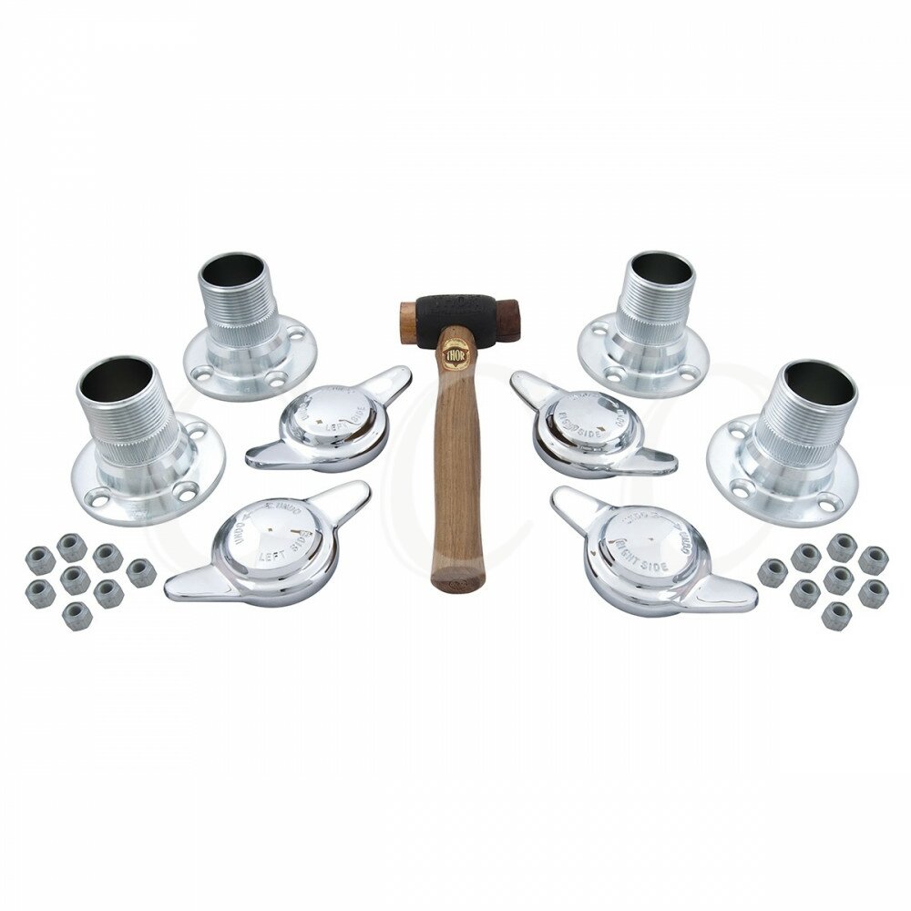 CENTRE LOCK CONVERSION KIT, WIRE WHEEL, 2 EARED SPINNER - Your Shop f