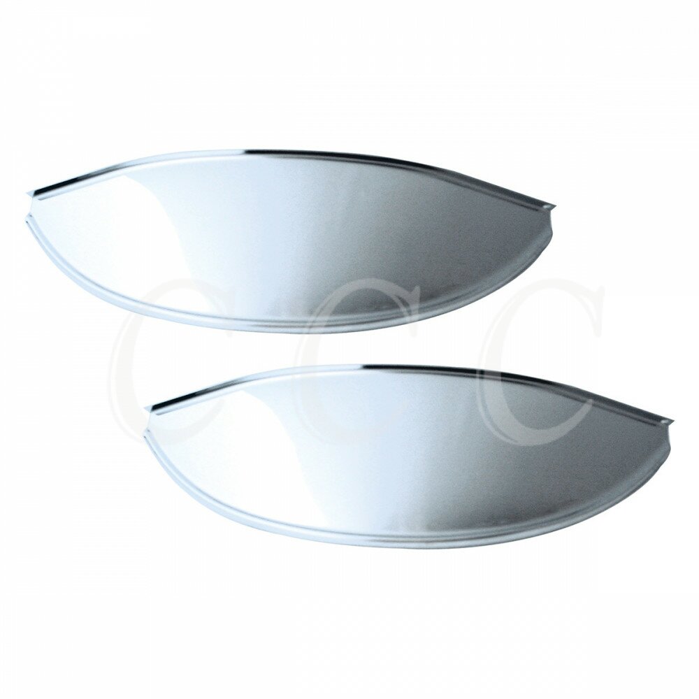 HEADLAMP EYEBROWS 7" CHROME, PAIR - Your Shop for British Classic Car